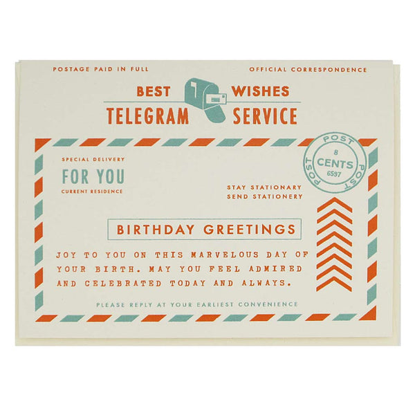 Birthday Telegram – The Regional Assembly of Text